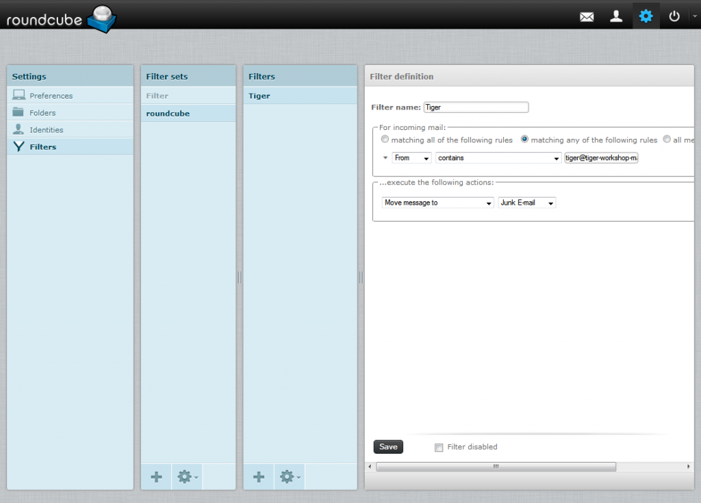 Ubuntu Postfix Mail Server 設定筆記 (五) MUA (Roundcube Webmail 及 Sieve 整合 ...